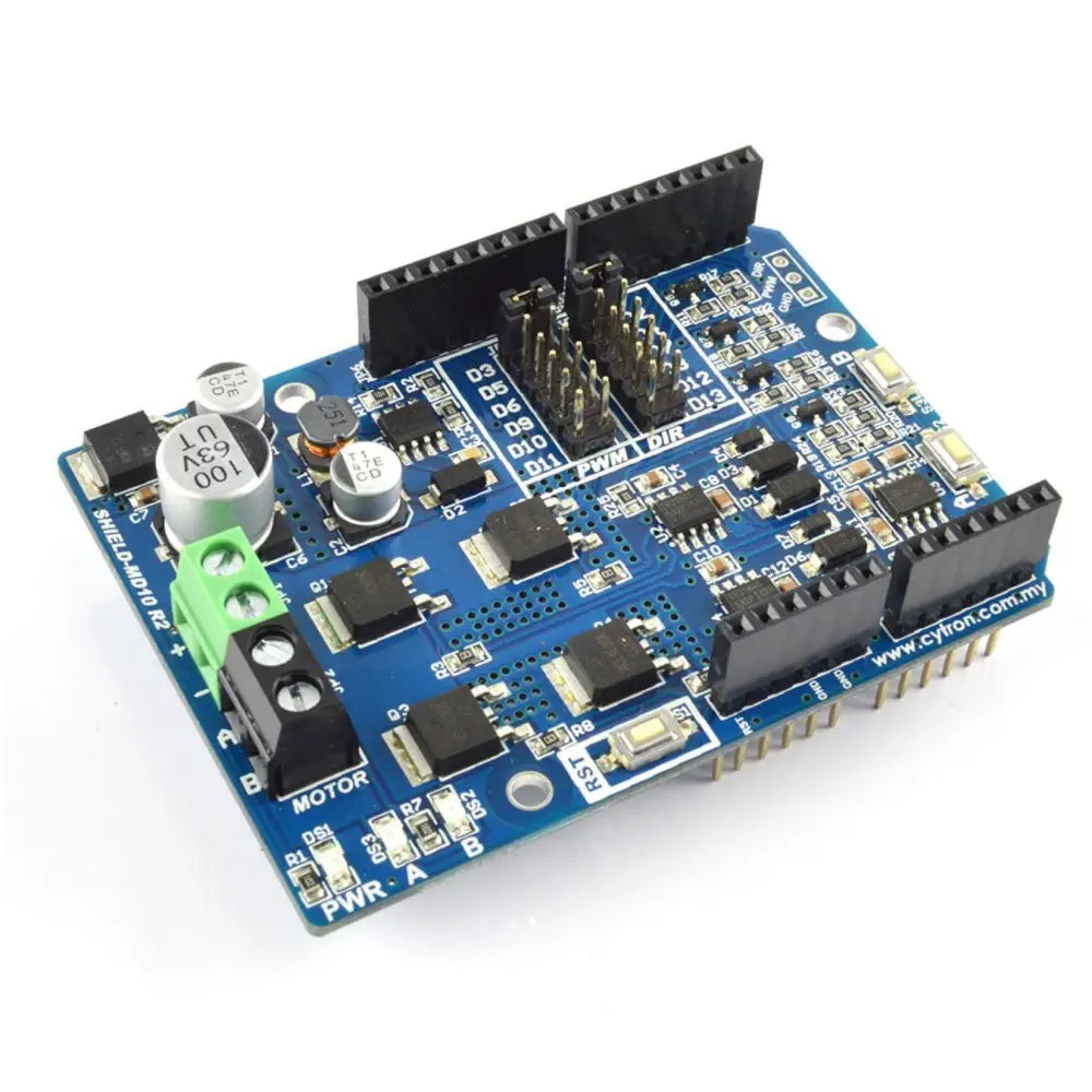 Cytron 10a Dc Motor Driver Arduino Shield Robotshop
