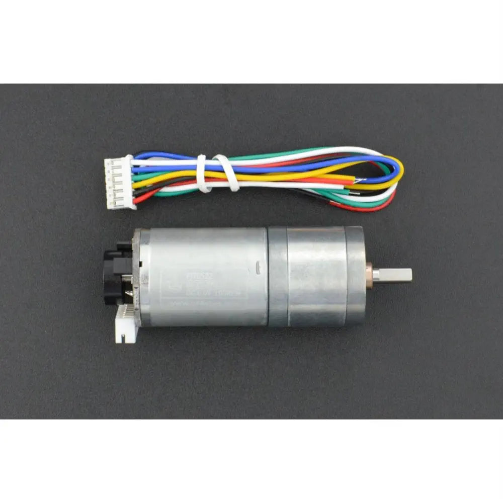 6V DC Motor 6.5kg-cm 100RPM w/Encoder - RobotShop