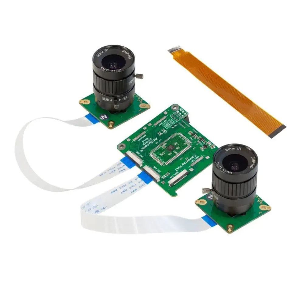 Arducam 12MP*2 Synchronized Stereo Camera Bundle Kit for Raspberry Pi - RobotShop