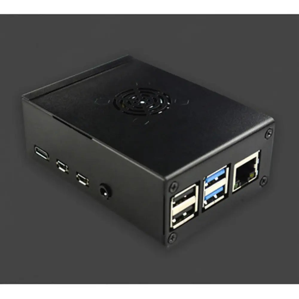 Metal Case With Heatsink And Fan For Raspberry Pi 4 B Robotshop