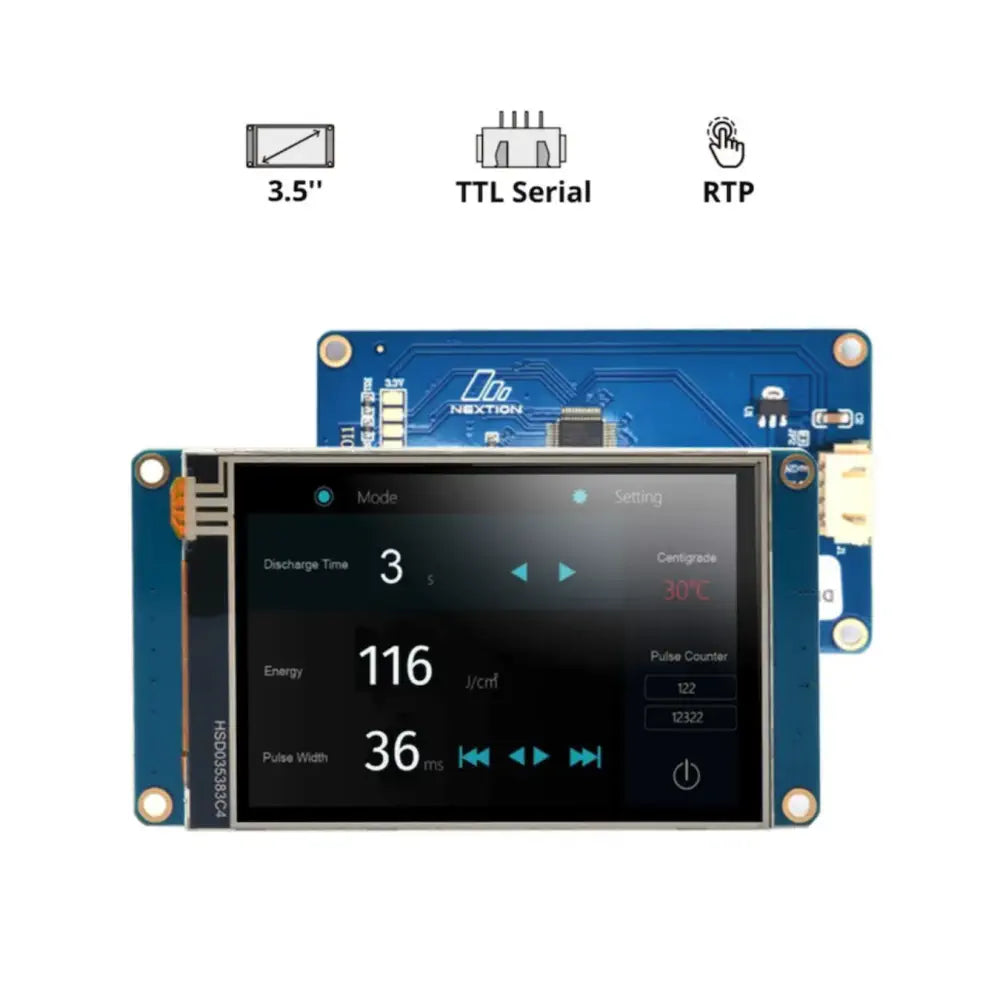 Nextion NX4832T035 3.5 Inch HMI TFT LCD Touch Display Module - RobotShop