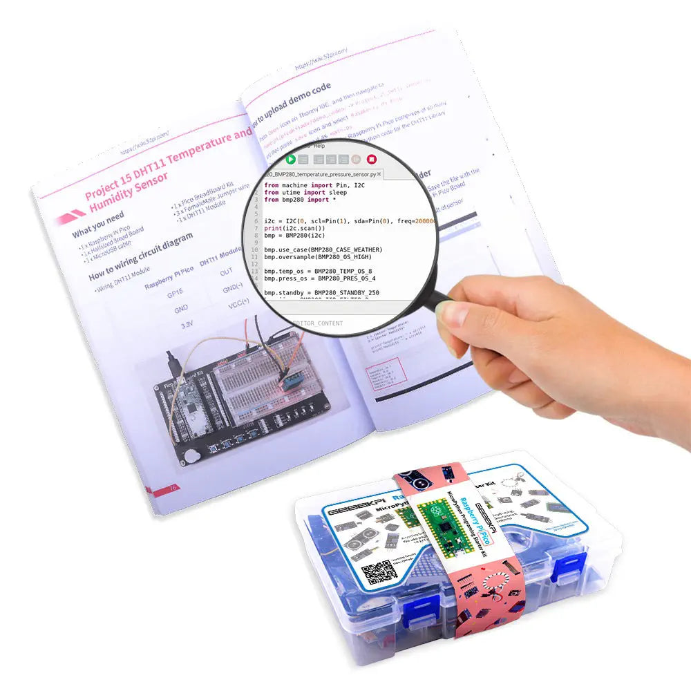 Raspberry Pi Pico MicroPython Sensor & Programming Kit - RobotShop