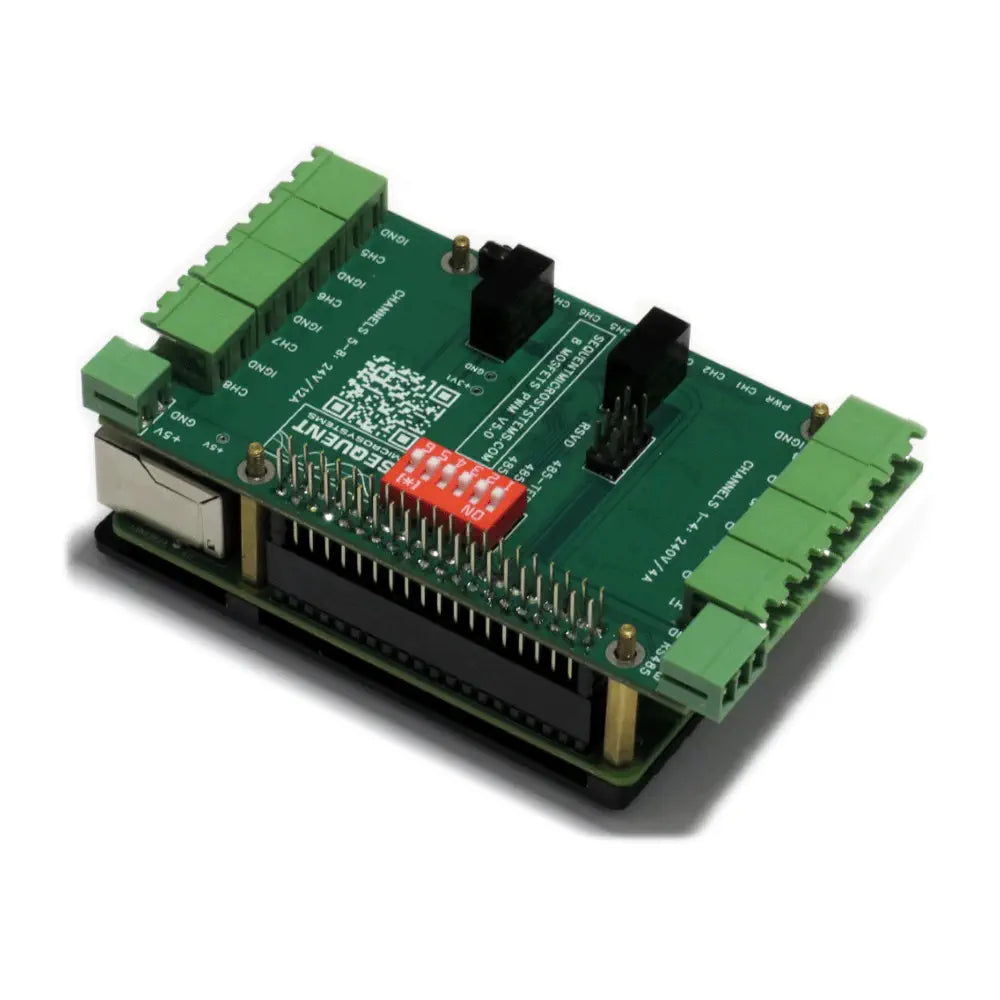 Sequent Microsystems 8 MOSFETS 8-Layer Stackable HAT for Raspberry Pi - RobotShop