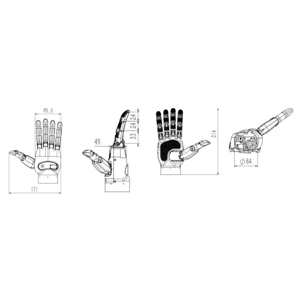 Linker Hand O7 Right – 7-DOF Lightweight Dexterous Robotic Hand with ...