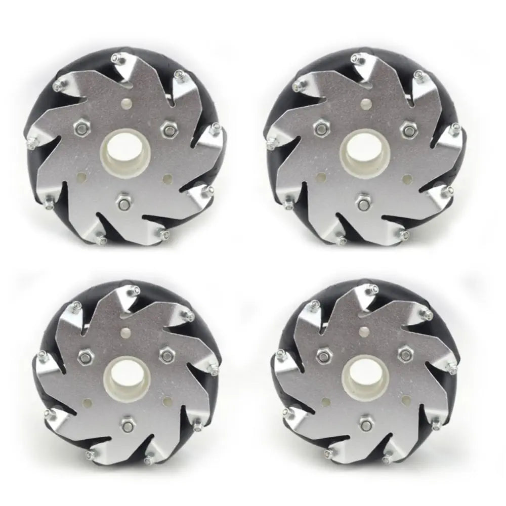 100mm Mecanum Wheel Set (2x Left, 2x Right) - RobotShop