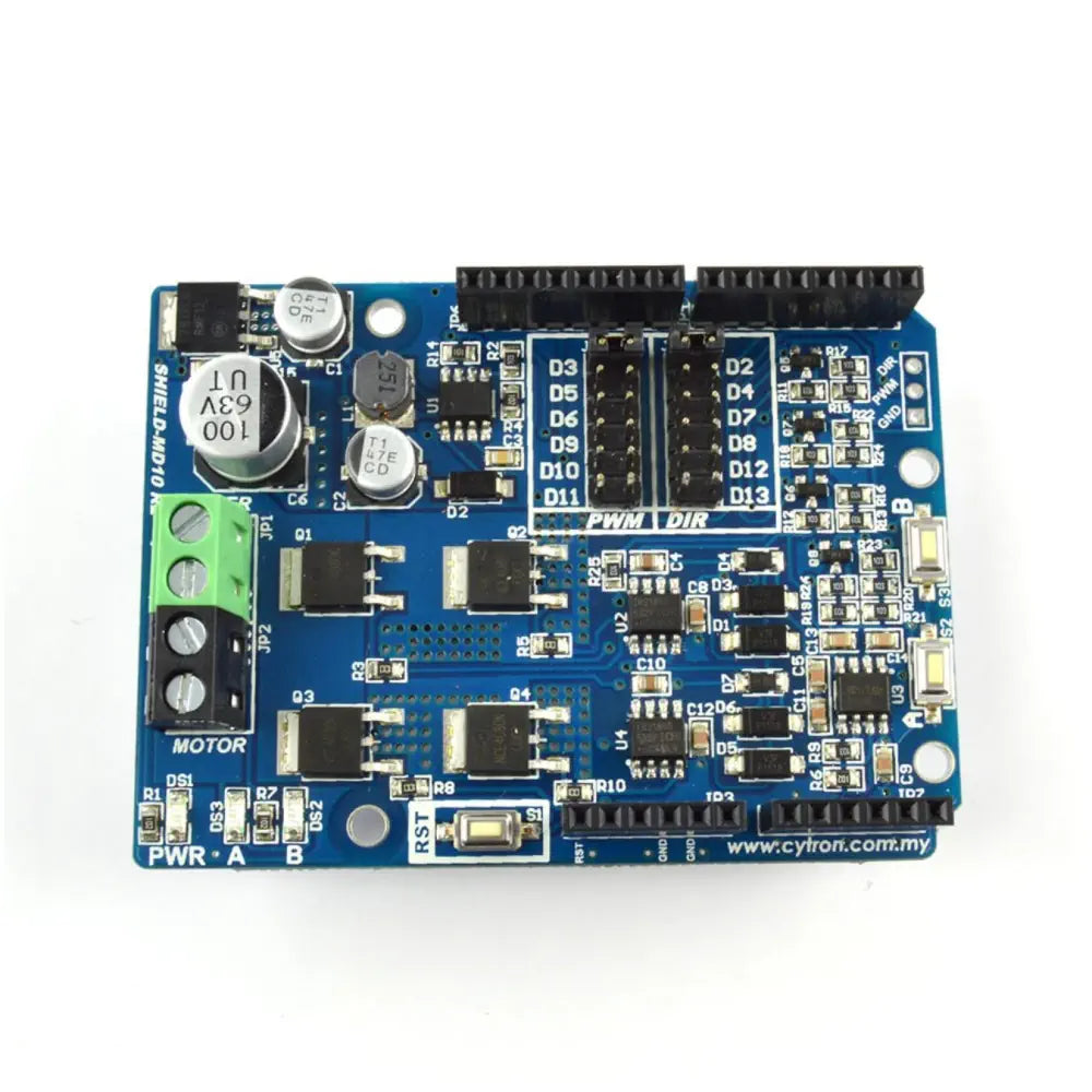 Cytron 10A DC Motor Driver Arduino Shield - RobotShop