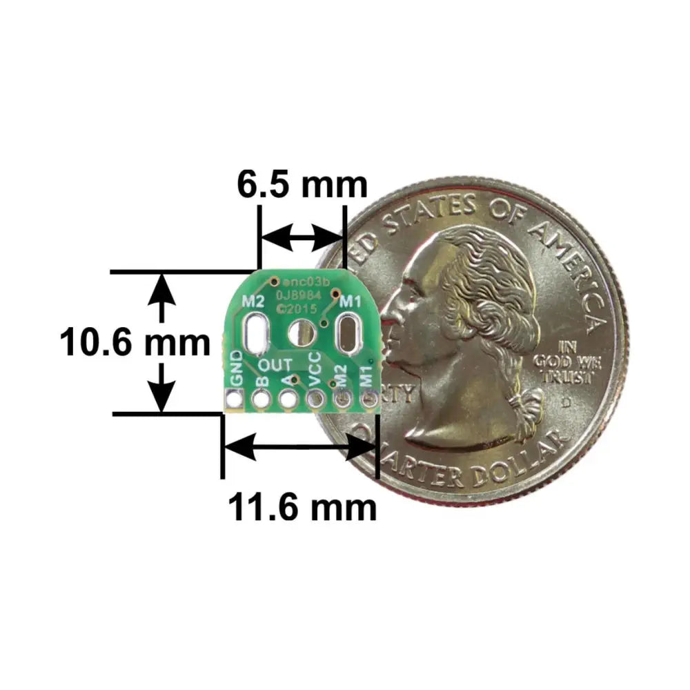 12 CPR Magnetic Encoder Pair Kit for Micro Metal (HPCB Compatible ...