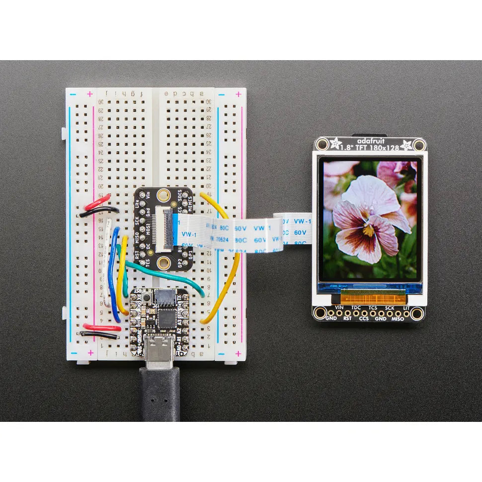 1.8 Inch Color TFT LCD Display w/ MicroSD Card Breakout - ST7735R ...