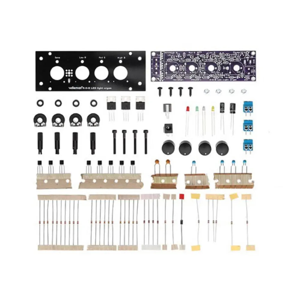 Velleman 3 Channel RGB LED Light Organ Soldering Kit - RobotShop