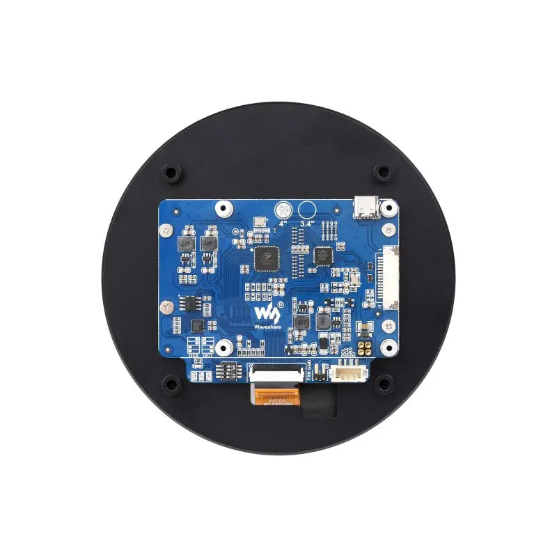 Waveshare 4inch DSI Round Touch Display, 720x720, IPS, 10-Point Touch ...