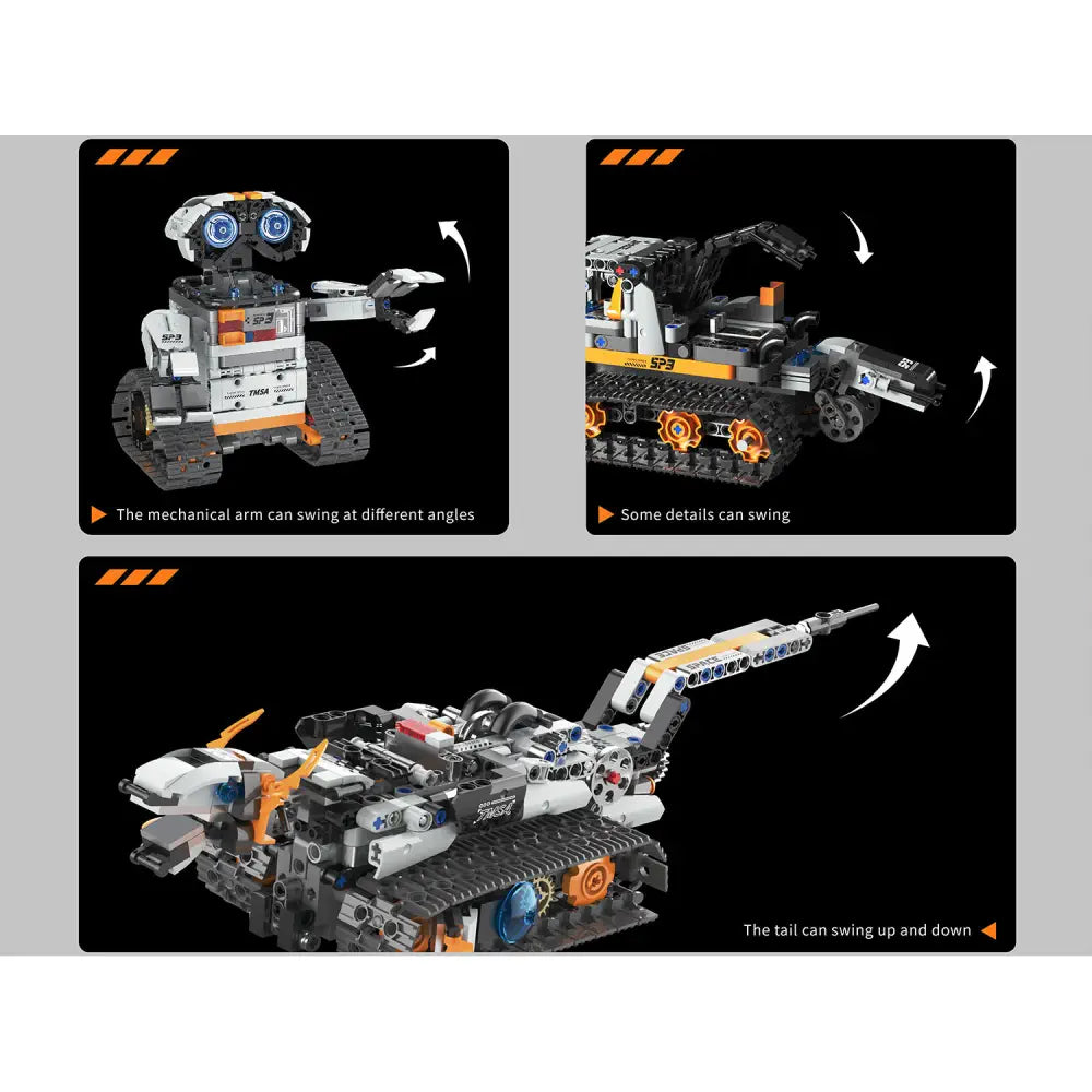 5‑in‑1 Programmable Building Brick STEM Robot Kit - RobotShop