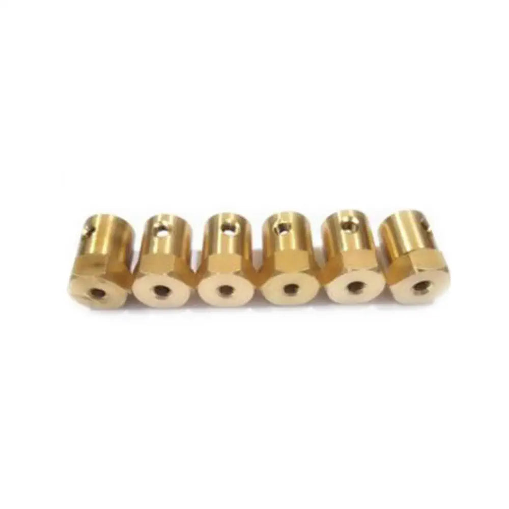 8mm Brass Hex Mounting Hub - RobotShop