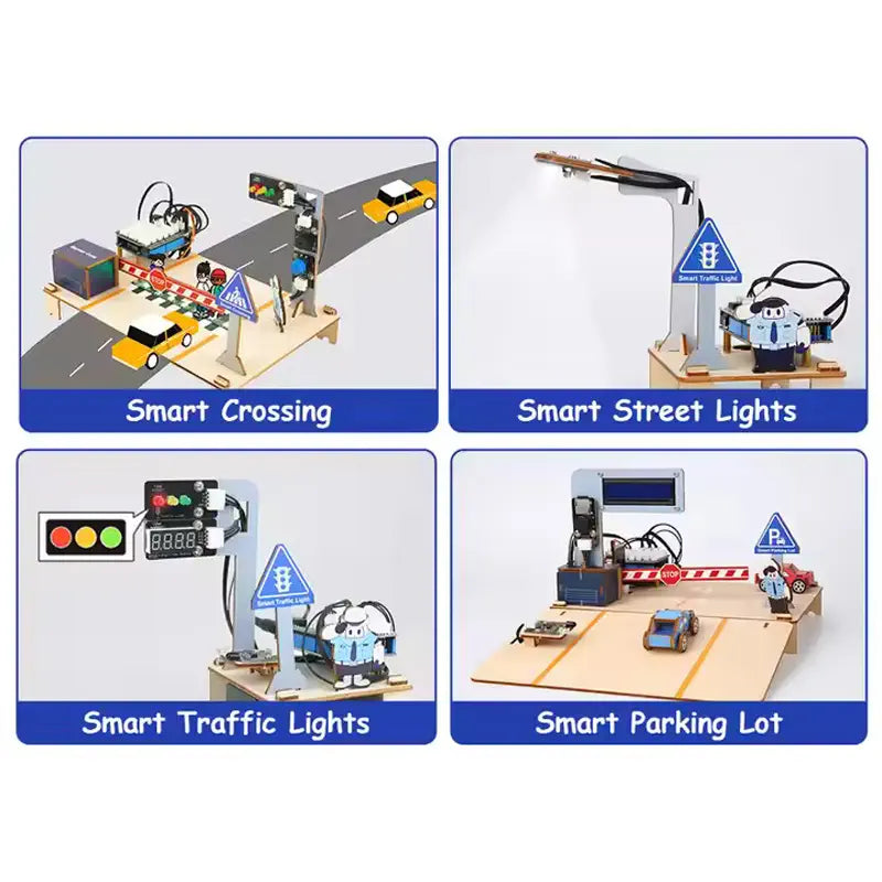 ACEBOTT ESP32 Smart STEM Transportation Kit Compatible w/ Arduino - RobotShop