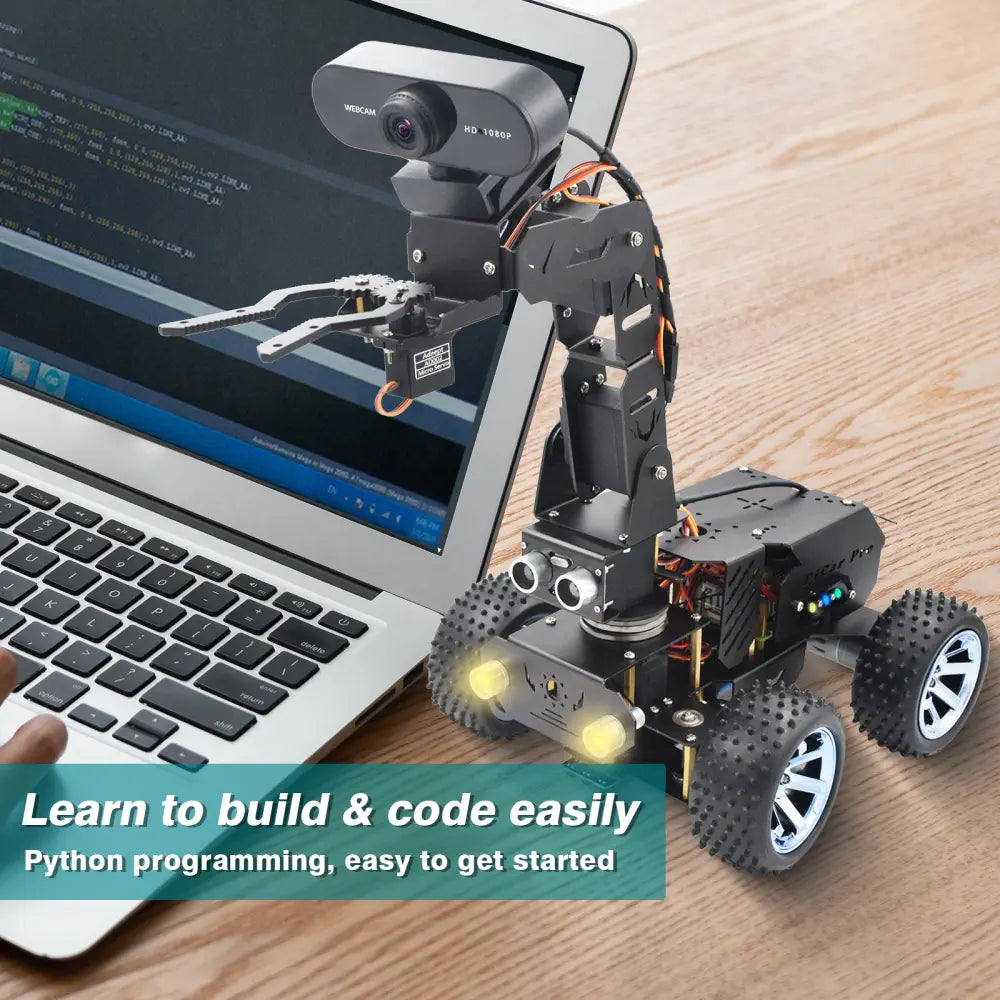 Adeept PiCar Pro V2 4-DoF Robotic Arm Smart Car Kit (w/o Raspberry Pi ...