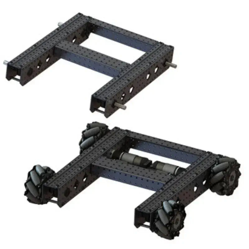 AndyMark MecanAM FTC Chassis NeveRest Orbital 20 to 1 Motor, BB Mecanum Wheel - RobotShop