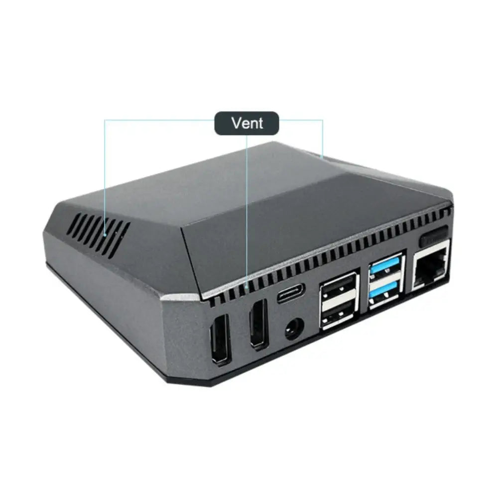 Argon ONE V2 Case w/ Fan & Power Button for Raspberry Pi 4 - RobotShop