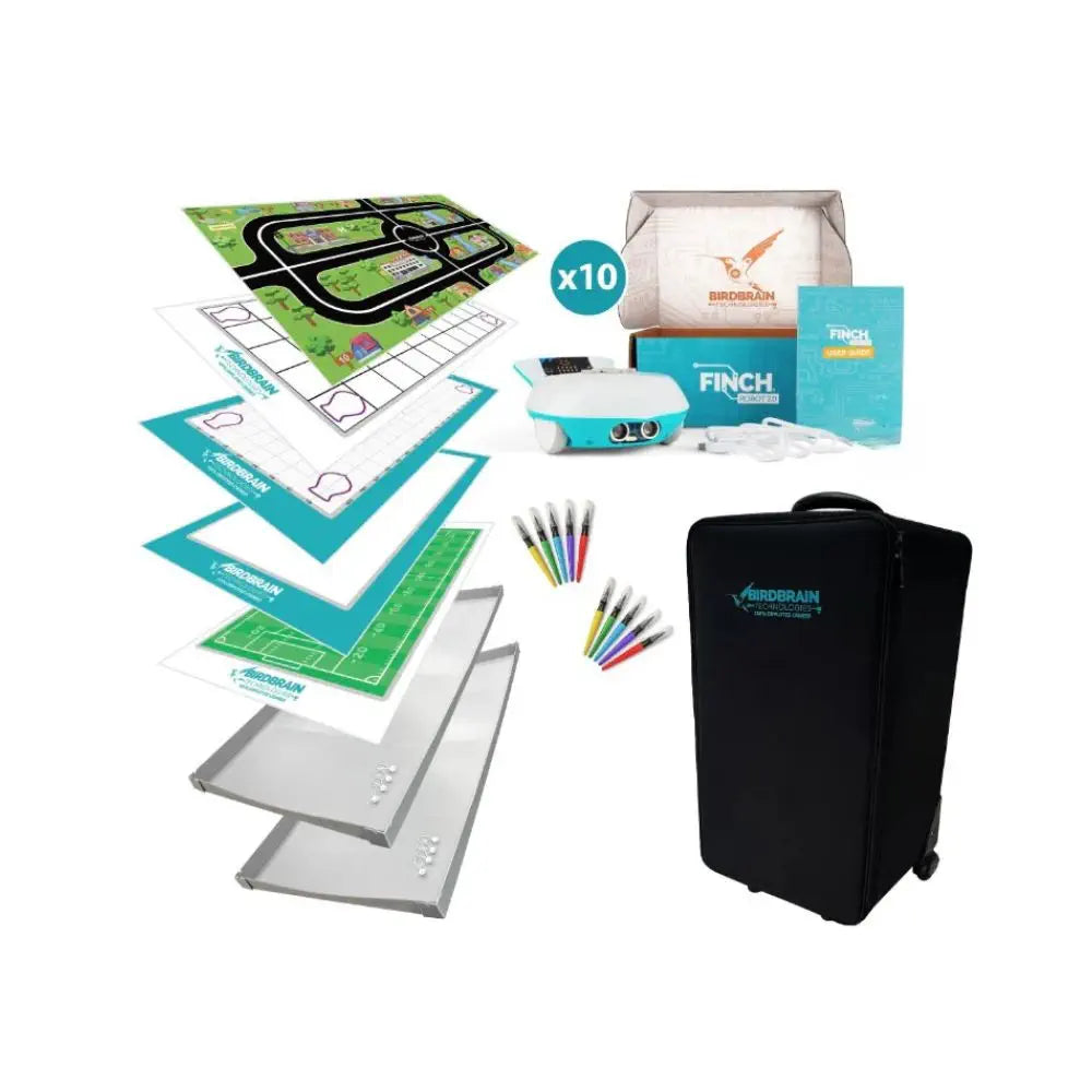 BirdBrain Finch Robot Classroom Solution (w/o micro:bits) - RobotShop