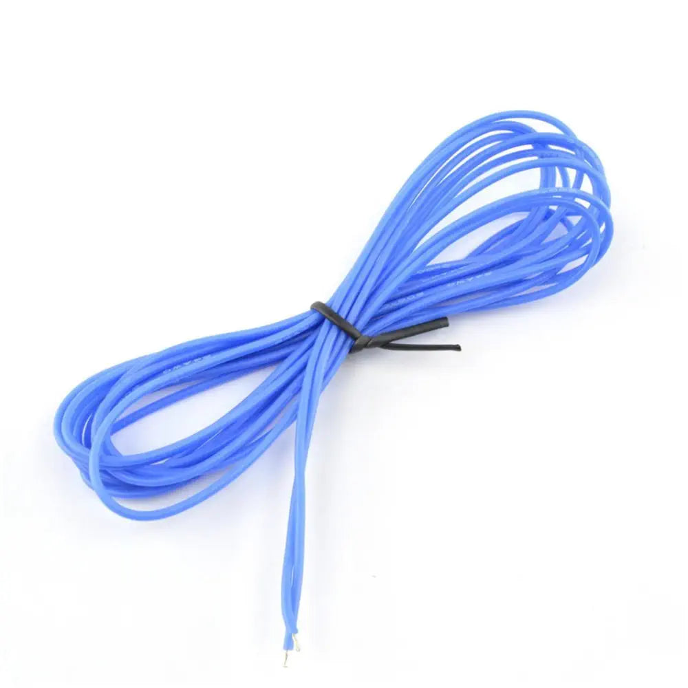 Blue Silicon Wire AWG24 (3m) - RobotShop