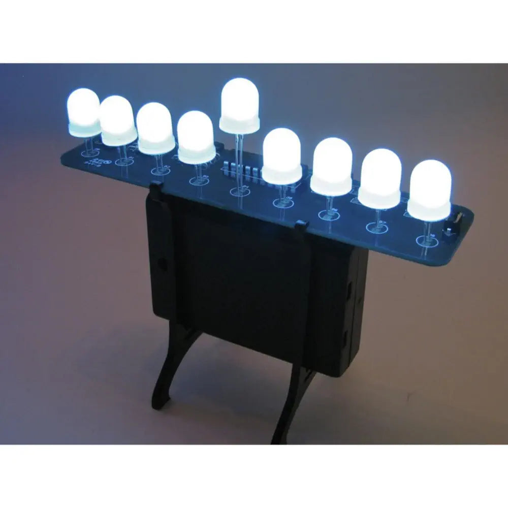 Deluxe LED Menorah Soldering Kit (Warm White) - RobotShop
