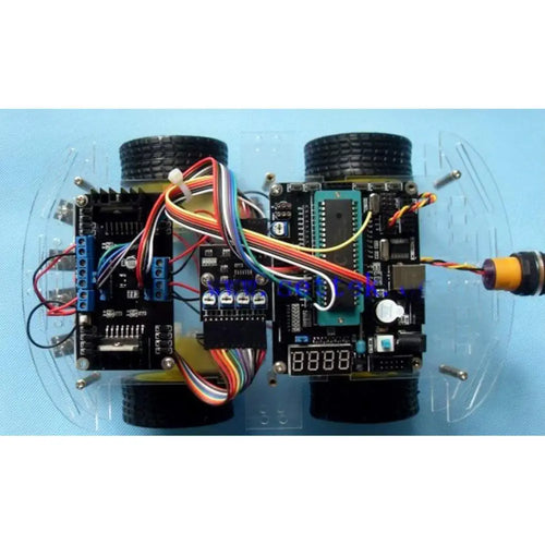 Diy Robot Car Smart Chassis Kit W Speed Encoder 4w 2 Layer For Arduino
