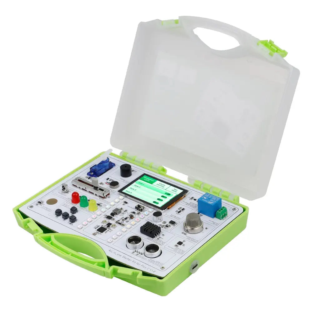 Elecrow All-in-1 Starter Kit for Pico 2 RP2350 w/ Common Board Design, 17 Sensors & 21 Lessons ...