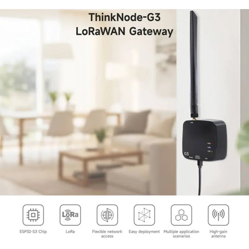 Elecrow ThinkNode G3 LoRaWAN Gateway | ESP32-S3 Chip | Smart Home, IoT Solutions - RobotShop
