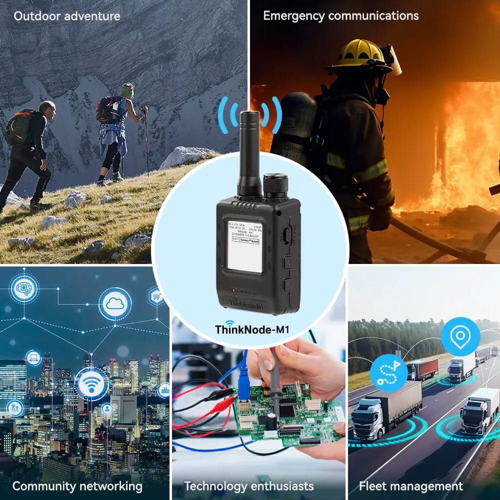 Elecrow ThinkNode M1 LoRa Meshtastic Transceiver 1.54" EPD Screen, GPS Function, nRF52840 w ...