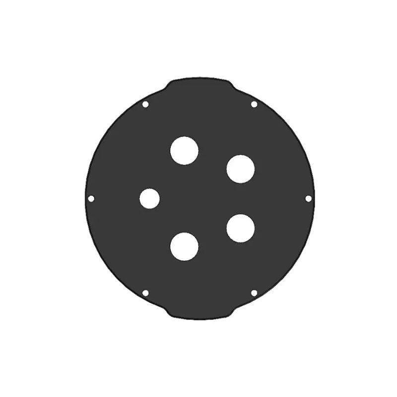 BlueRobotics 100 mm / 4-inch End Cap Aluminum 4x M14, 1x M10 Holes ...