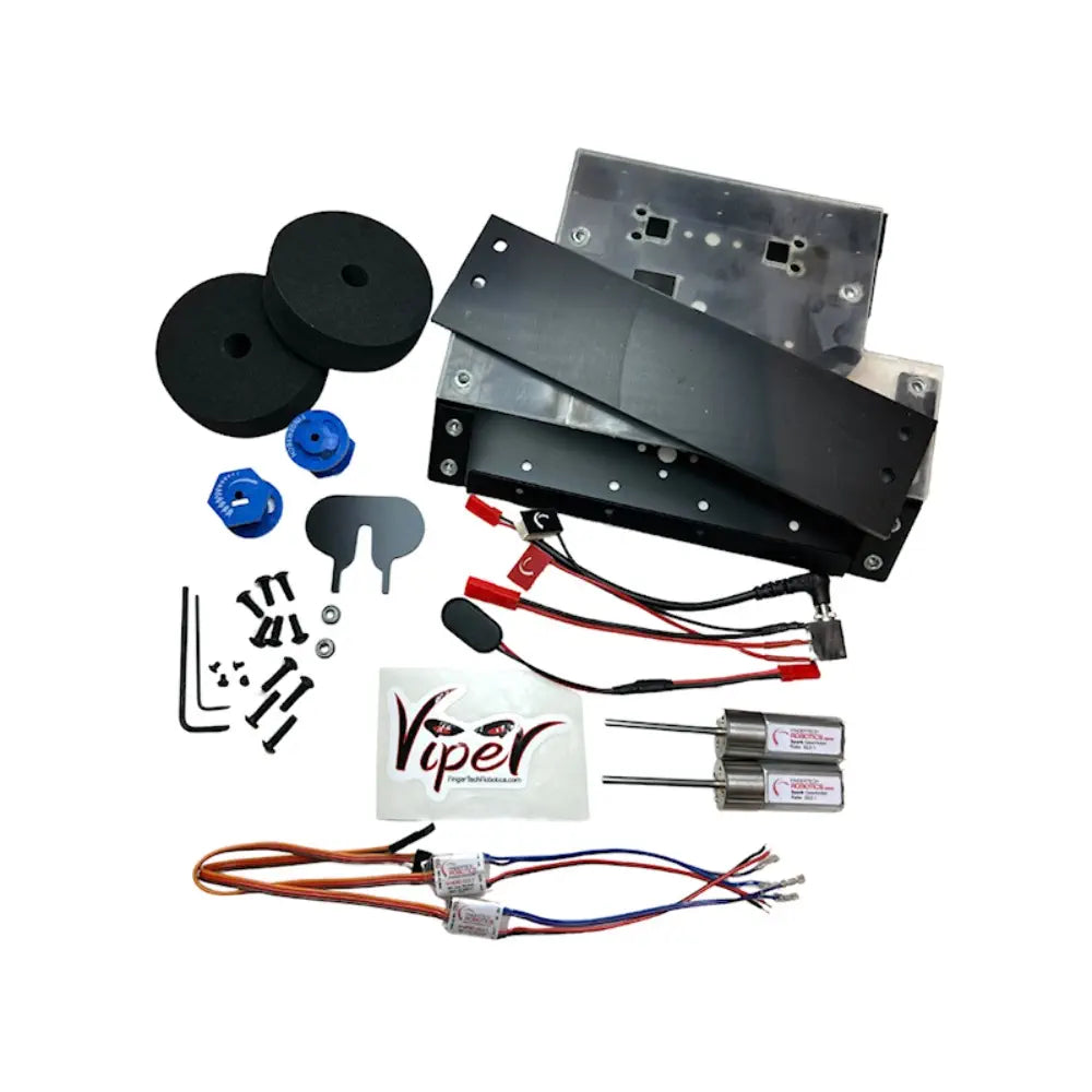 FingerTech Viper Combat Robot Kit - Radio & Rechargeable 9V - RobotShop