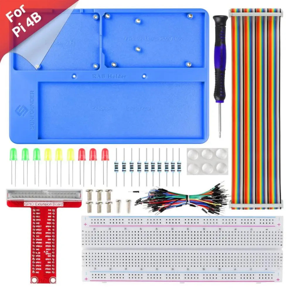 Holder Breadboard Kit w/ 830 points for Raspberry Pi & Arduino Uno R3 ...