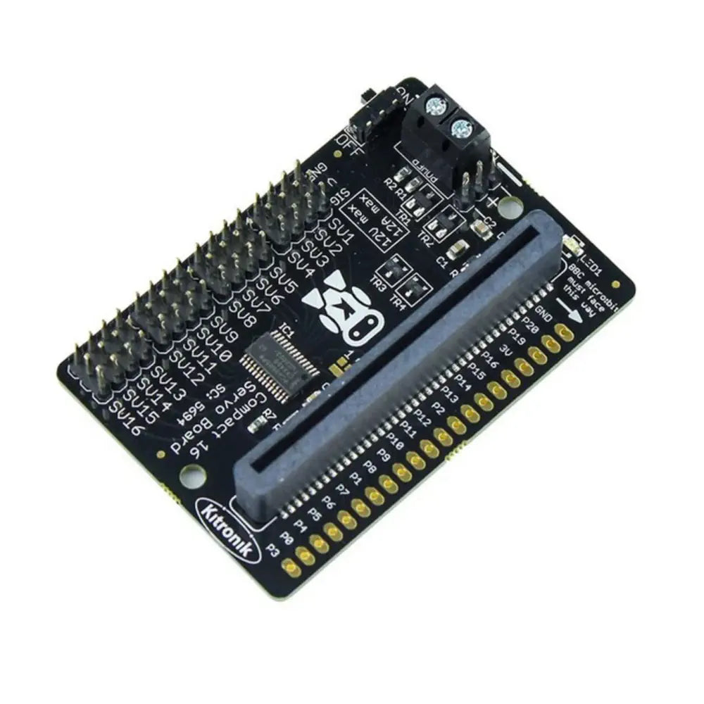 Kitronik Compact 16 Servo Driver Board for the BBC micro:bit - RobotShop