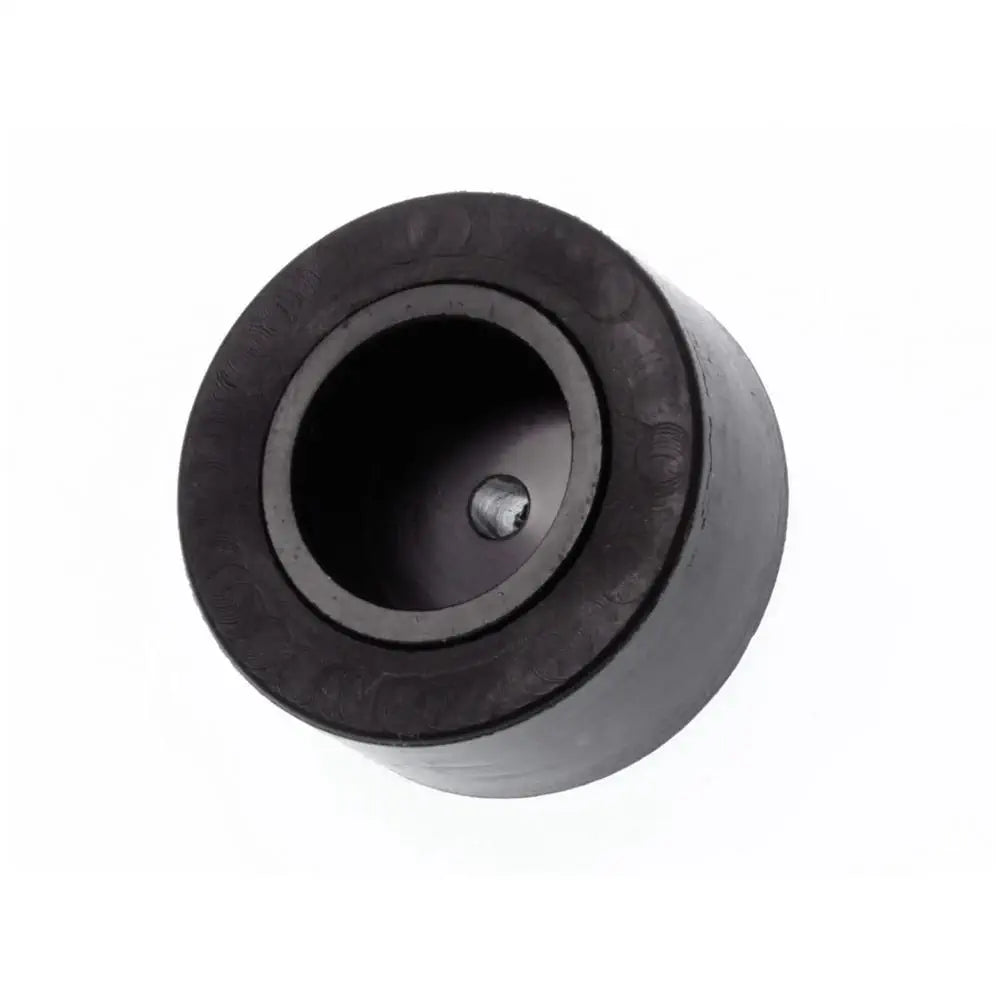 Large Rubber Wheel w/ Hub 28mm Diameter 2mm Shaft Hole Black - RobotShop