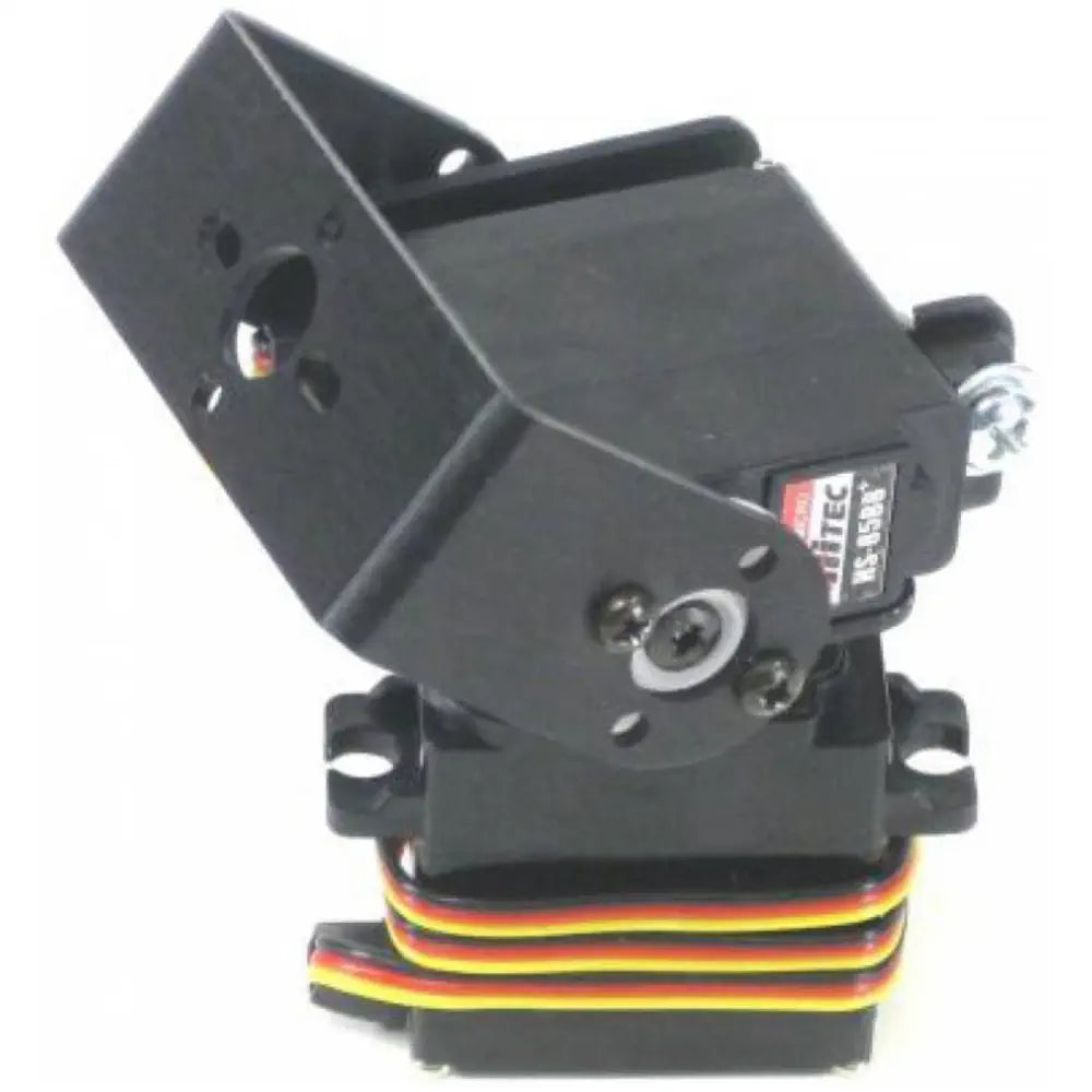 Lynxmotion Micro Pan and Tilt Kit with Servos (Black) - RobotShop