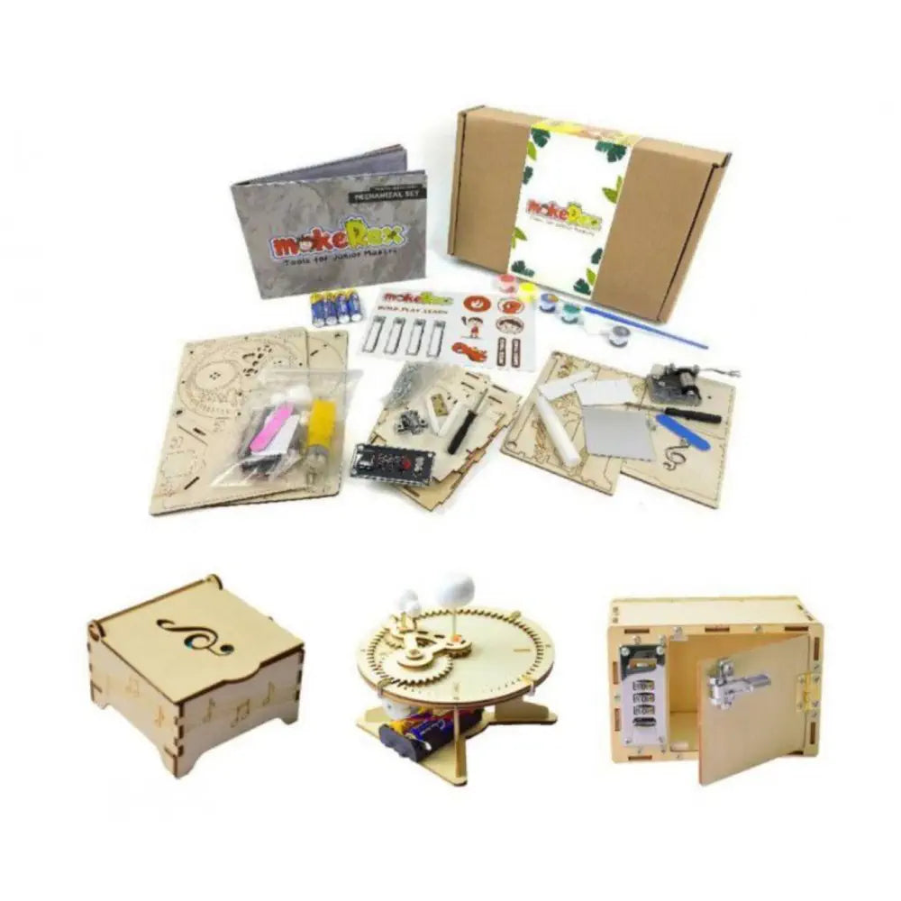 MakeRex Wooden Robot Kit (Mechanical) - RobotShop