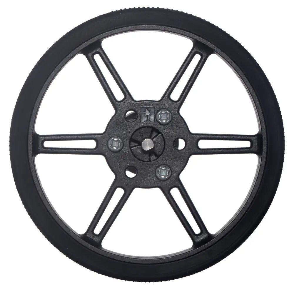 Pololu Wheel 80×10mm Pair - Black - RobotShop