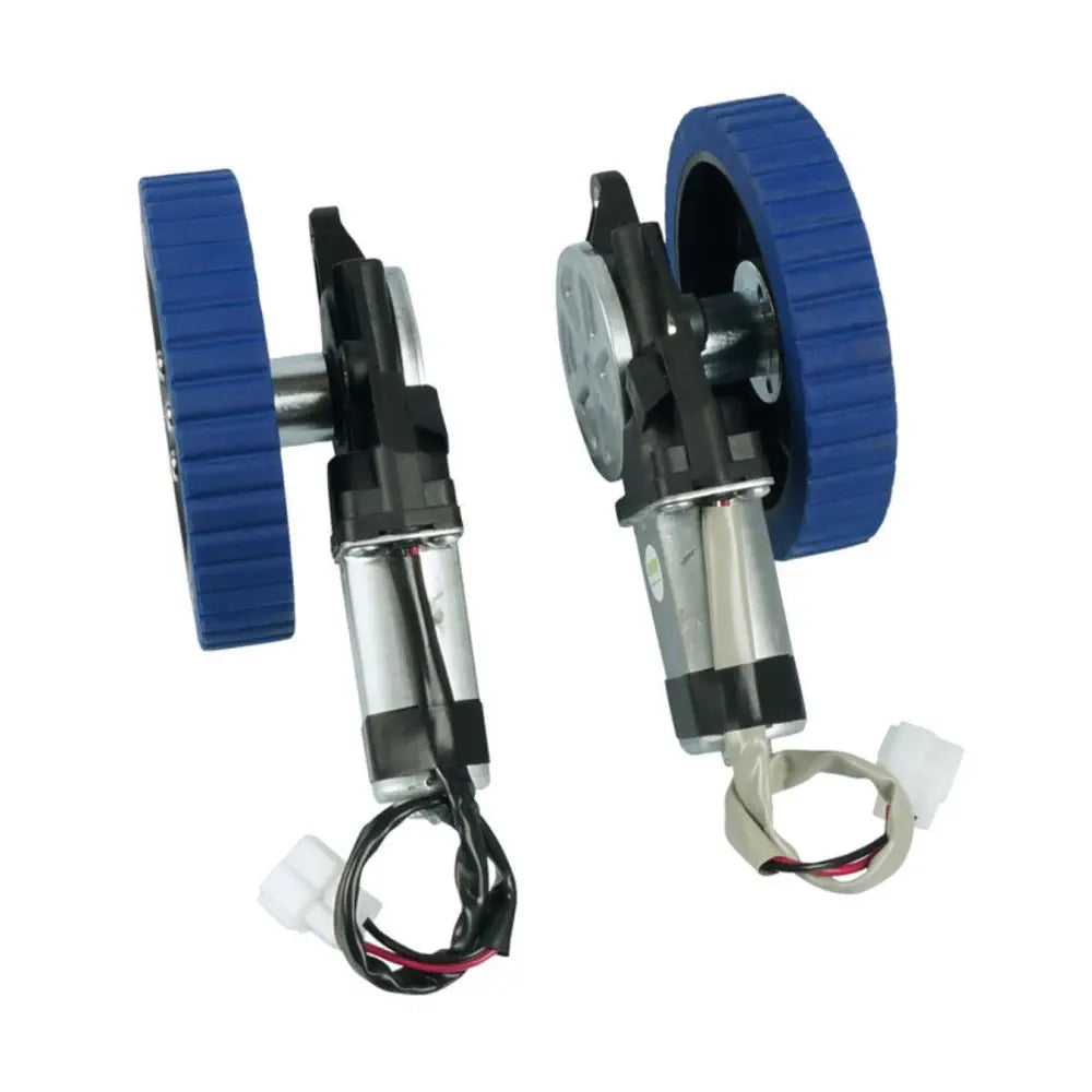 Cytron Power Window Motors w/ 5" Wheels (Pair) - RobotShop