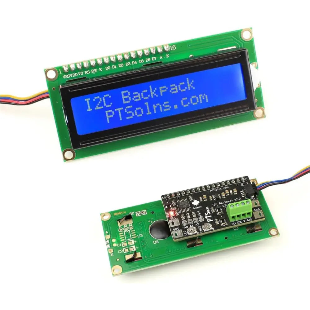 PTSolns I2C Backpack for 1602 and 2004 LCD Kit - RobotShop