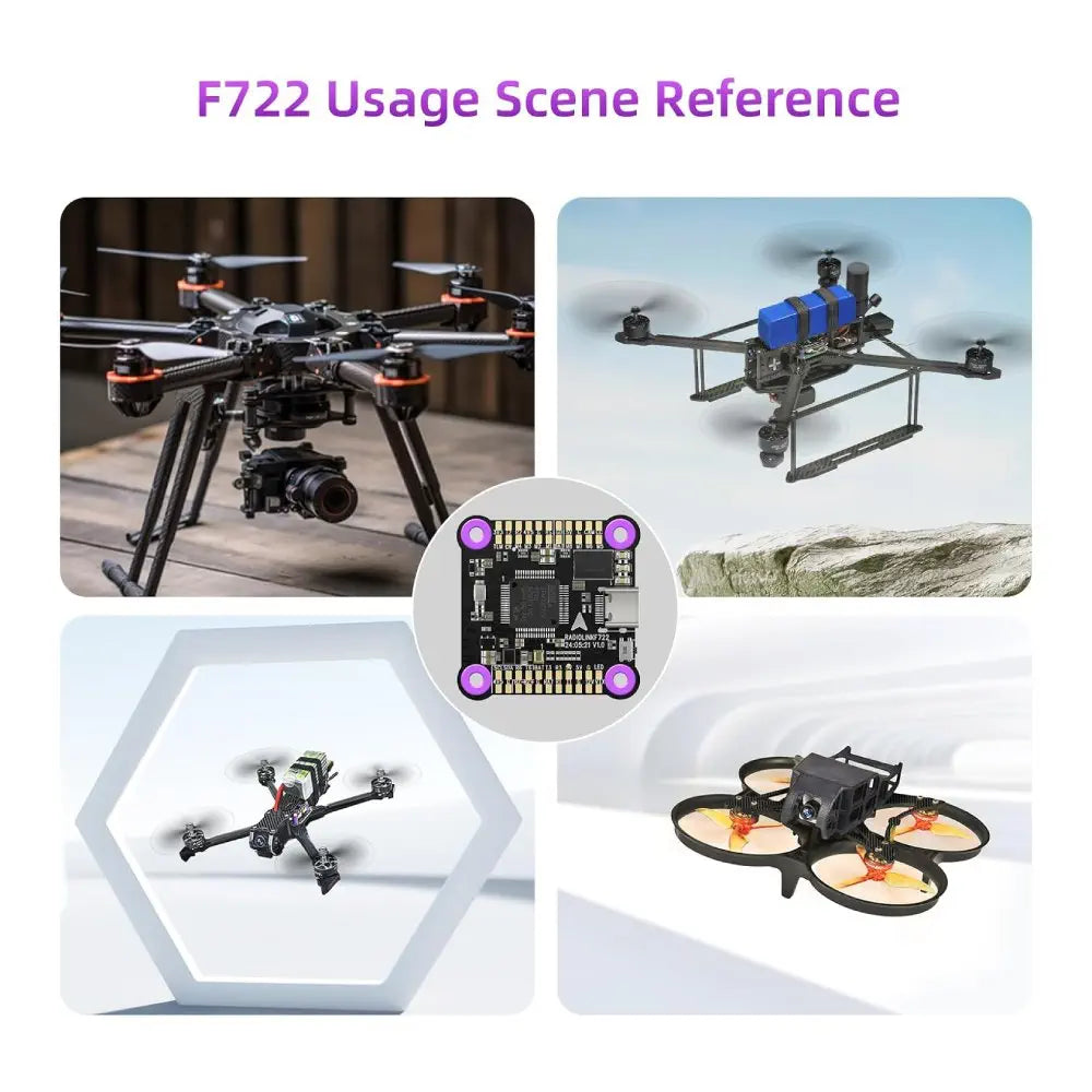 Radiolink F722 Racing Flight Controller Integrated OSD BEC Open-Source ...