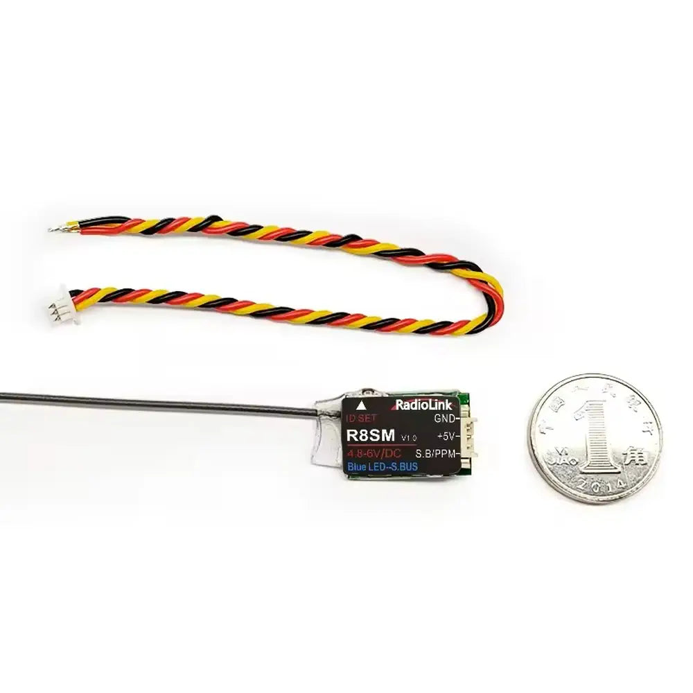 RadioLink R8SM Super Mini 8ch Receiver for T8FB/T8S Transmitter - RobotShop