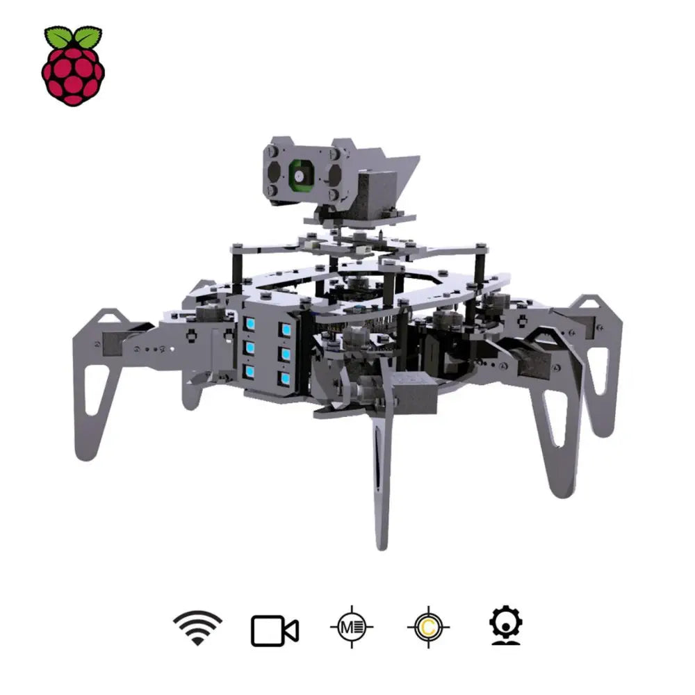 Adeept RaspClaws Hexapod Spider Robot Kit for Raspberry Pi - RobotShop
