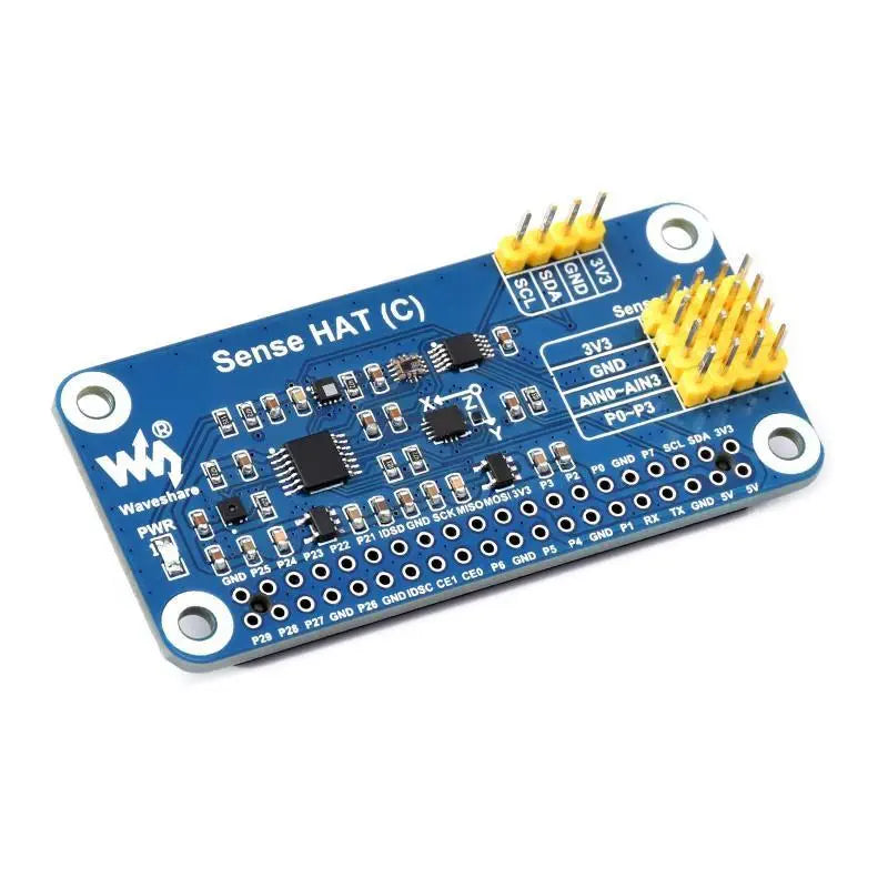 Waveshare Sense HAT C for Raspberry Pi, Onboard Multi Powerful Sensors ...