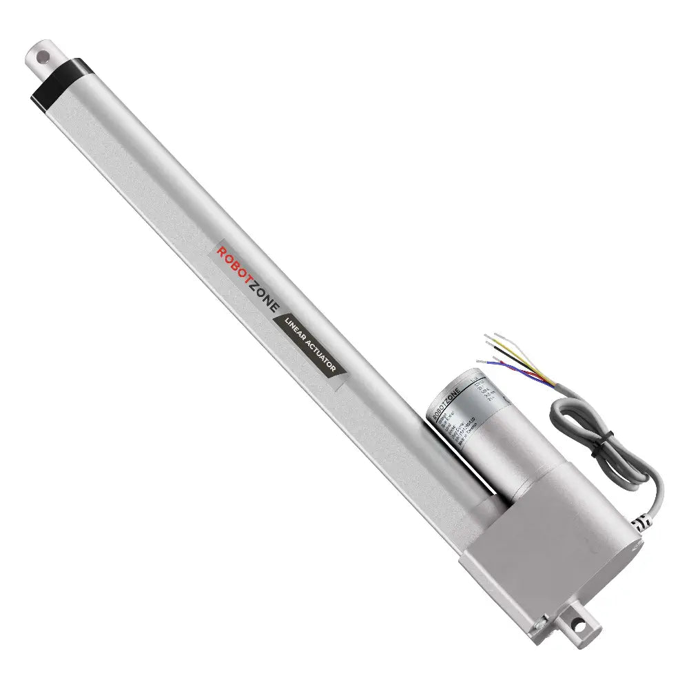 ServoCity 12V Heavy-Duty Linear Actuator (112lb Thrust, 0.6"/sec, 12 ...