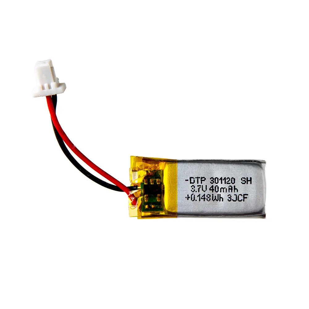 Sparkfun Polymer Lithium Ion Battery - 40mAh (JST-SH) - RobotShop