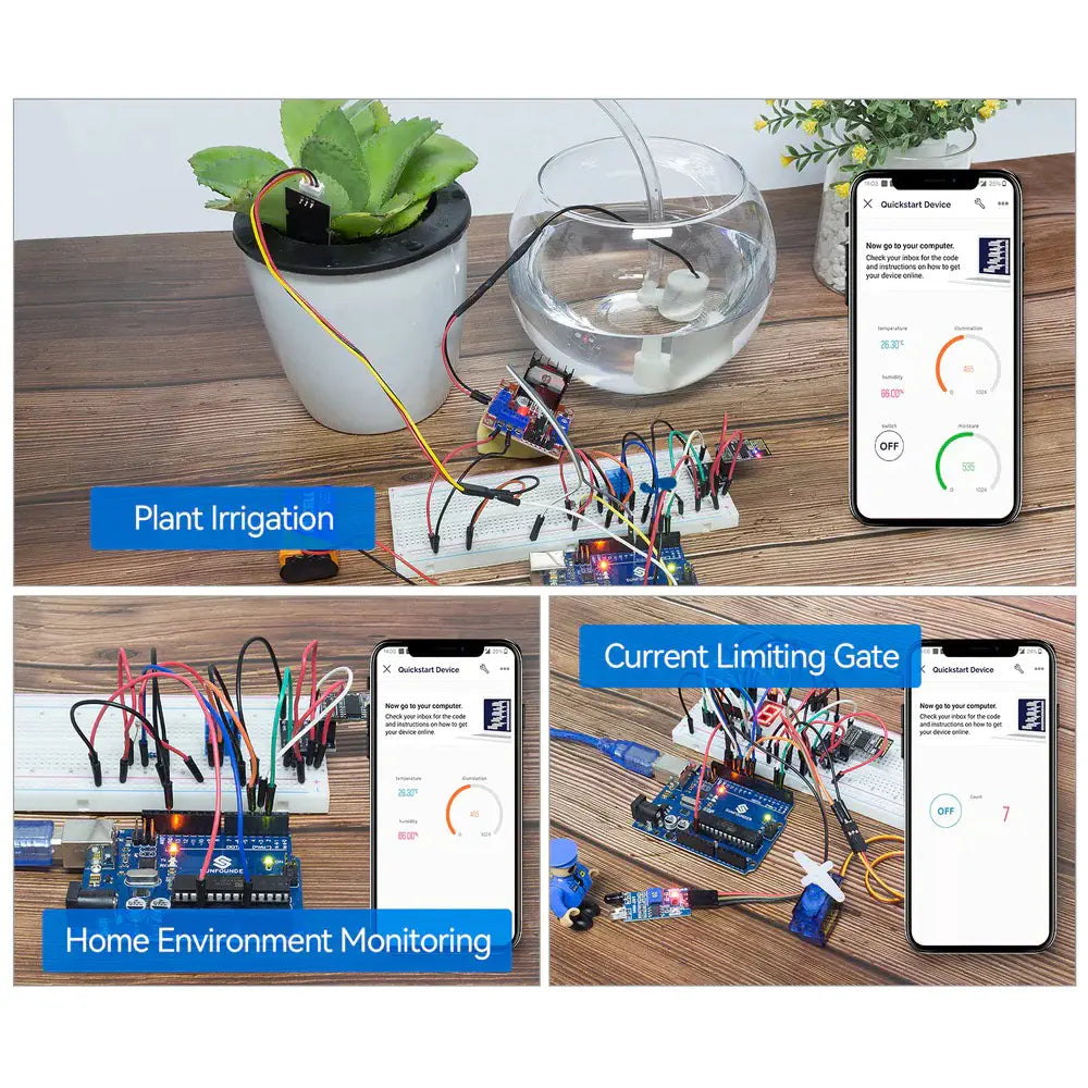 SunFounder 3-in-1 Starter Kit for Arduino Uno (Intermediate Level ...