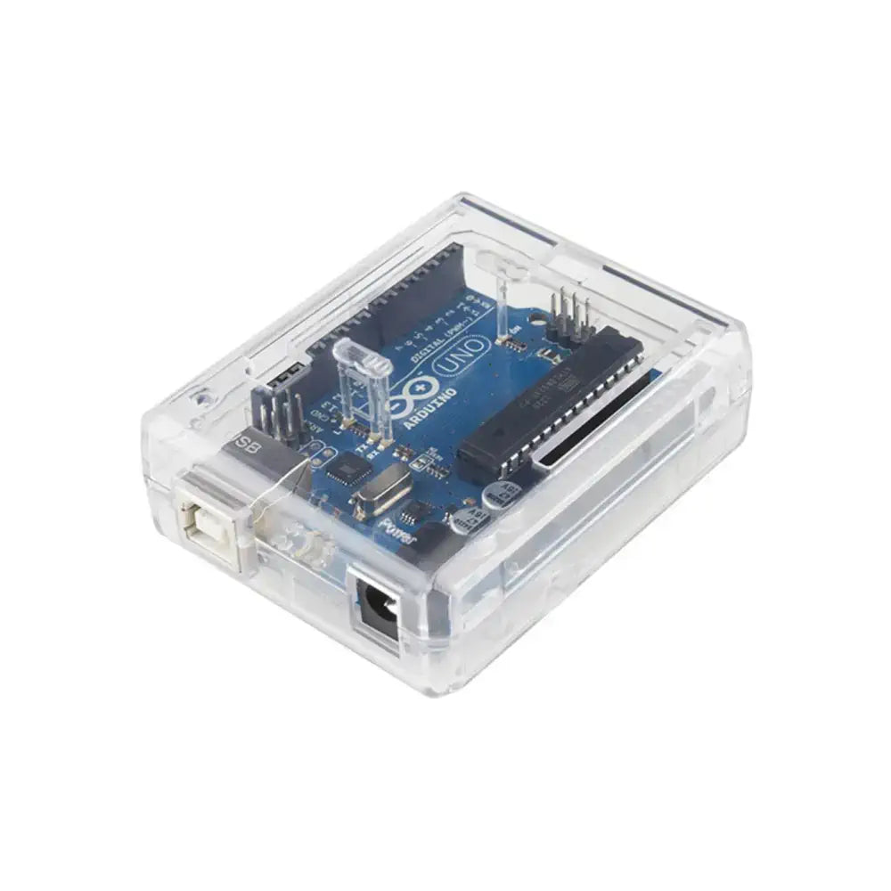 Transparent Arduino Uno Case / Enclosure - RobotShop