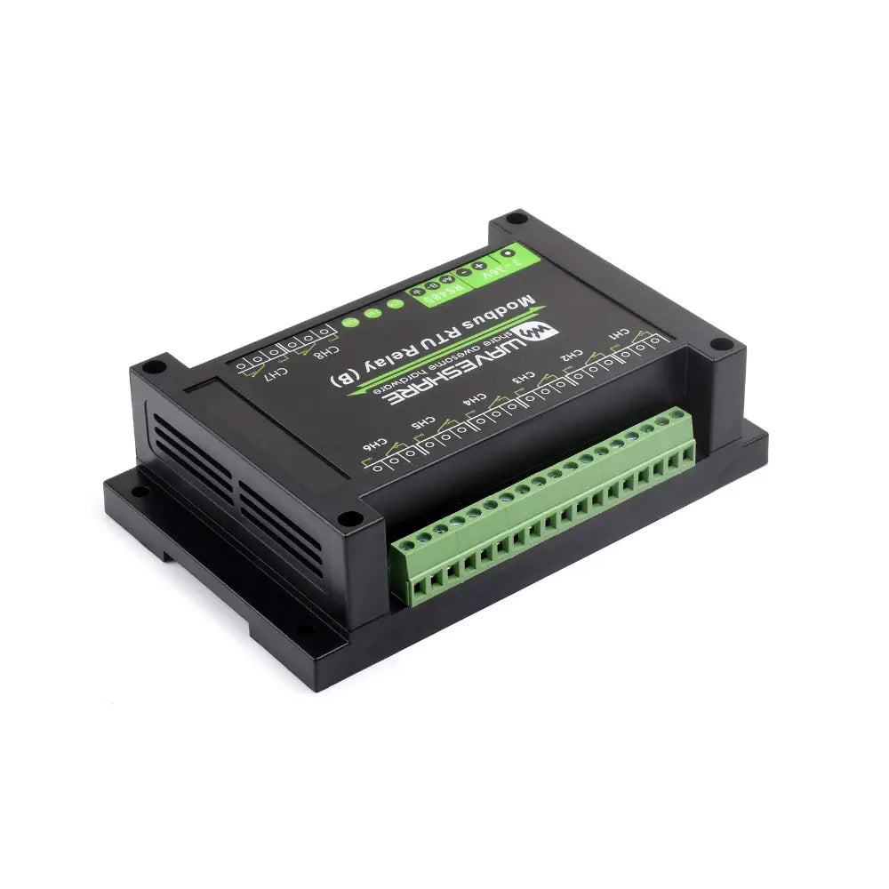 Waveshare Industrial Modbus RTU 8-Ch Relay Module (B) w/ RS485 ...