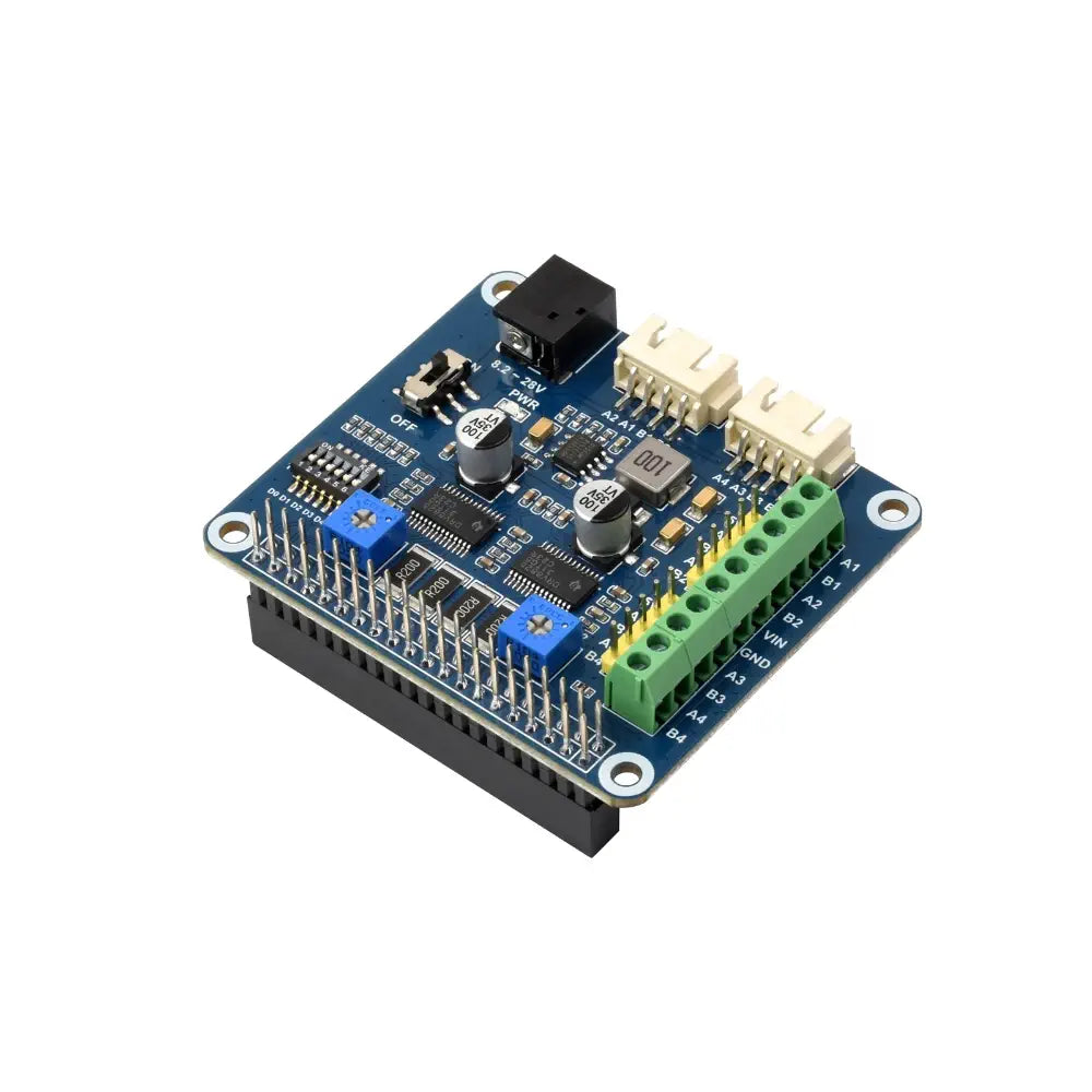 Waveshare Stepper Motor HAT for Raspberry Pi, Drives 2 Stepper Motors ...
